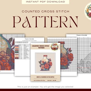 Sunflowers Cross Stitch Pattern. Instant PDF Download, Floral ...
