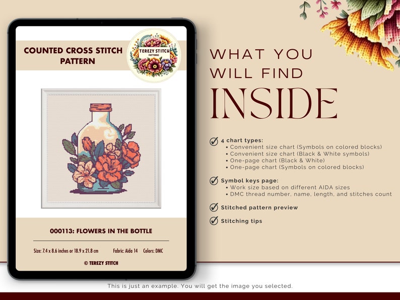 Think Outside the Box Cross Stitch Pattern: Modern Embroidery (PDF ...