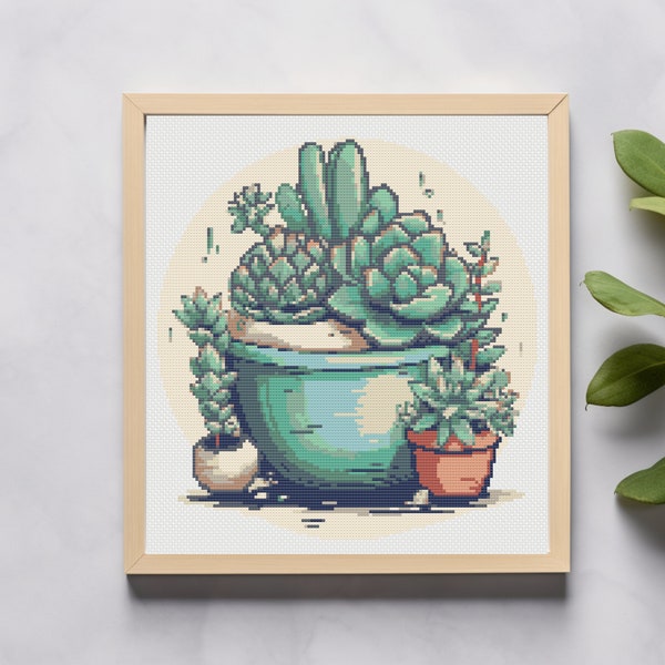 Succulent Embroidery Pattern - Etsy