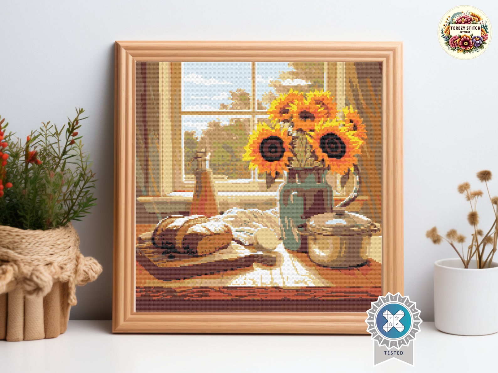 Sunflowers Cross Stitch Pattern. Instant PDF Download, Floral ...