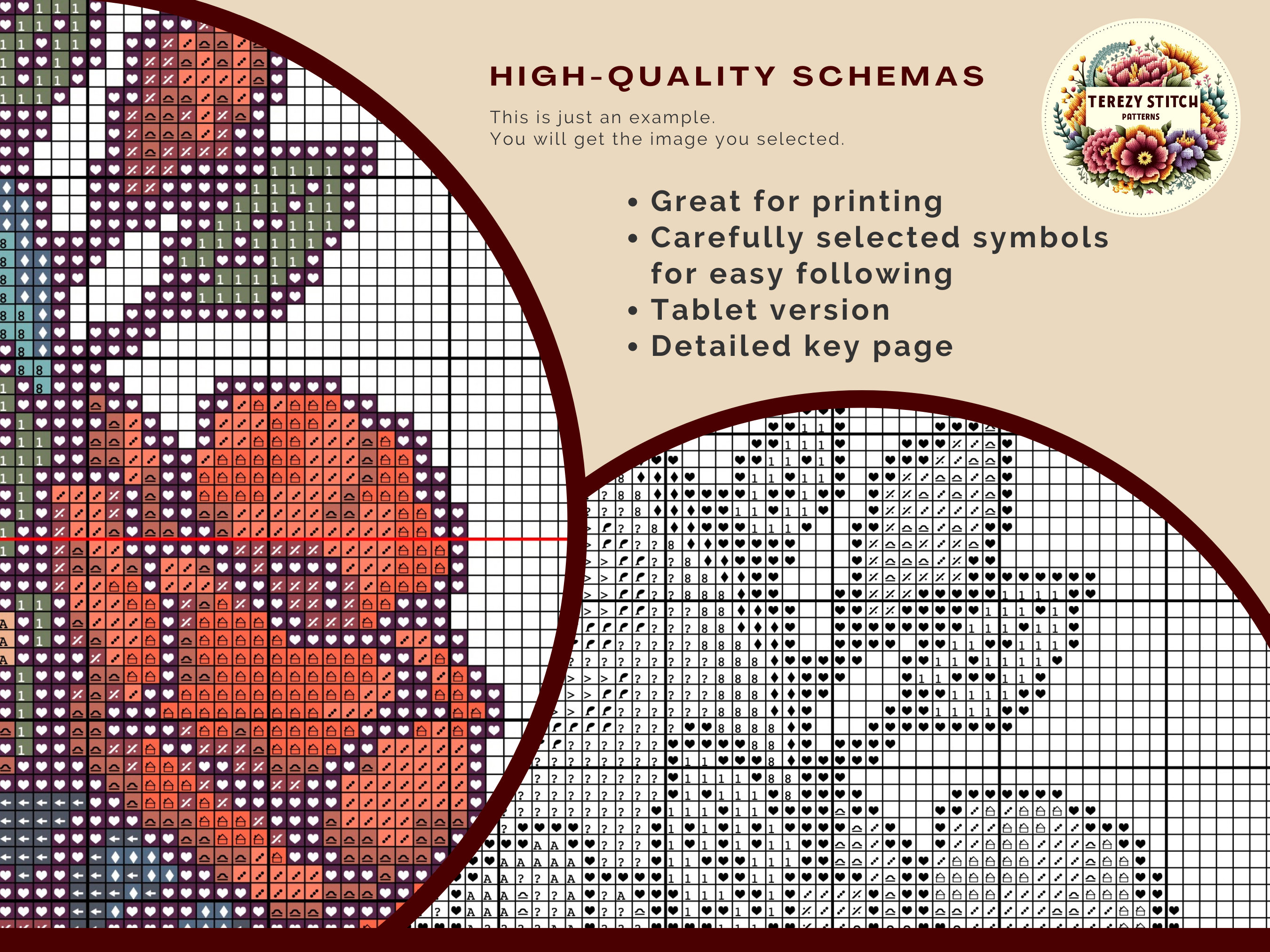 Fall Landscape Counted Digital Cross Stitch Pattern PDF. Fall Cross ...