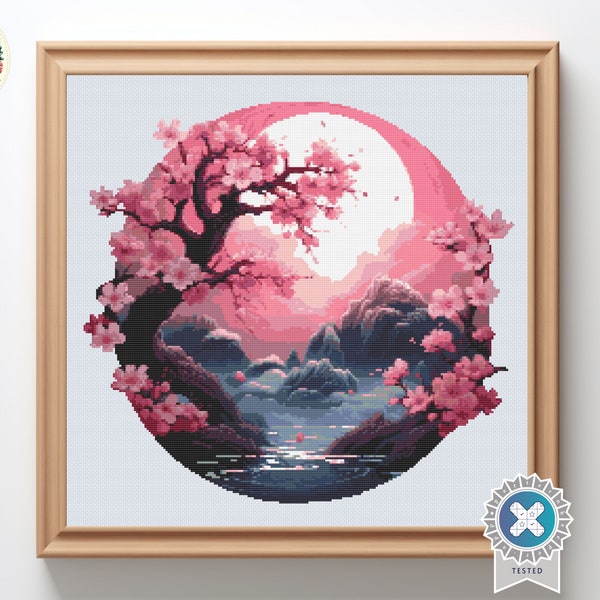 Cherry Blossom Cross Stitch Patterns - Etsy