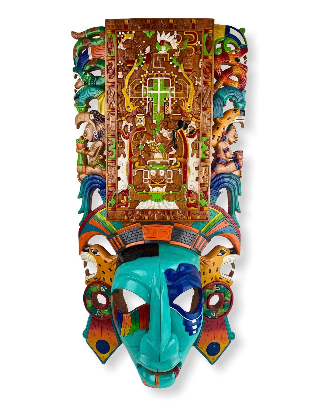 King Pakal Tombstone Jade Mask - Etsy