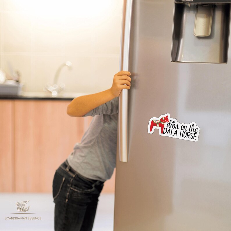 Dala Horse Magnet, Swedish Fridge Art, Scandinavian Home Decor - Etsy