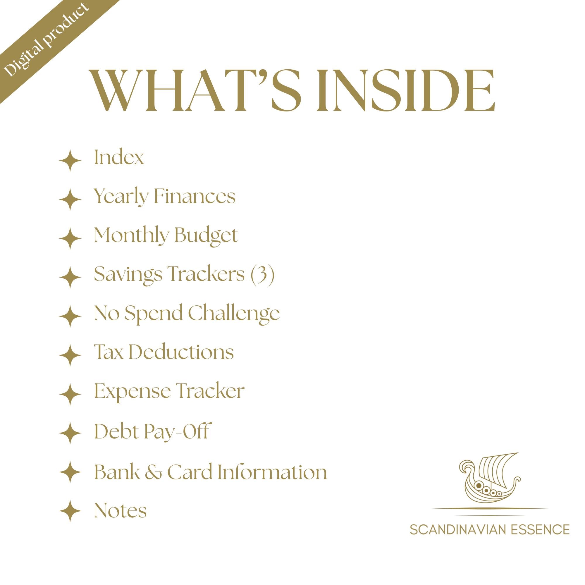 Dala Horse Digital Budget Planner: Hyperlinked Tablet Tool (PDF) - Etsy