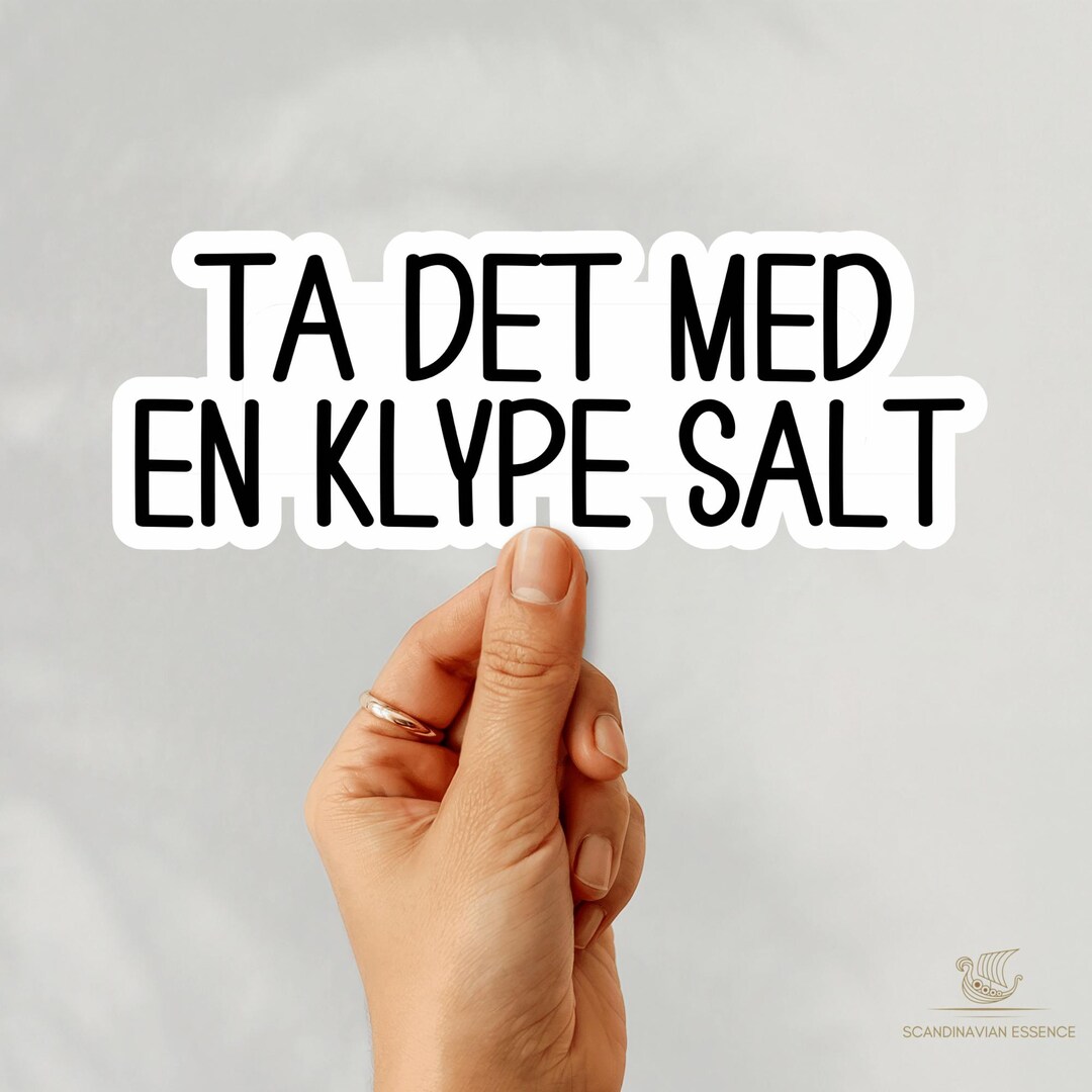 Norwegian Sticker, Norway Keepsake Label, Scandinavian Decal - Etsy