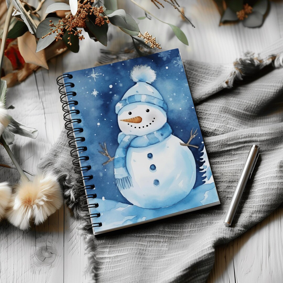 Snowman Spiral Notebook: Christmas Planner, Winter Diary - Etsy