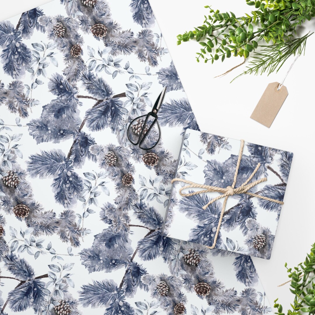 Winter Wrapping Paper Nordic Style Gift Wrap Scandinavian - Etsy