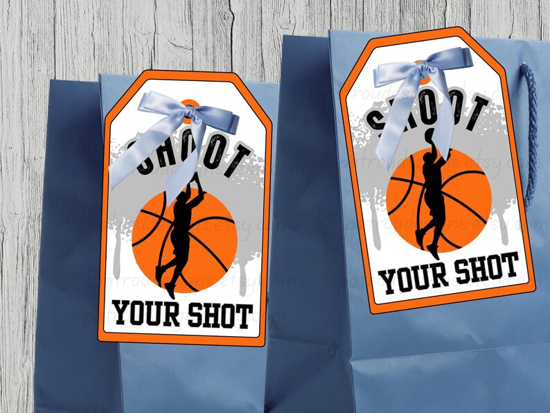 Basketball Team Gift Tags, Game Day Treat Favor (instant Download) - Etsy