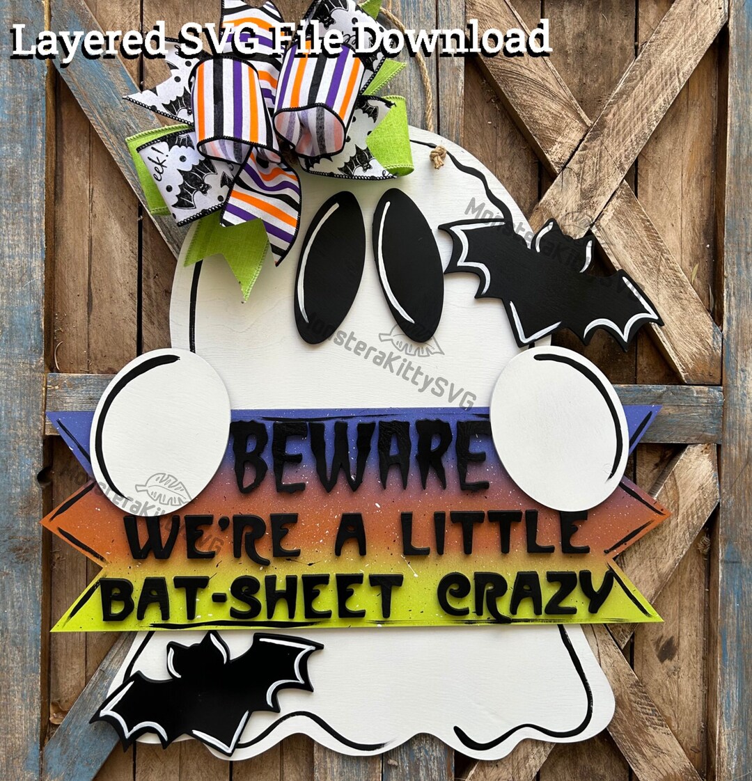 We’re a Little Batsheet Crazy Funny Halloween SVG File for Vinyl and ...