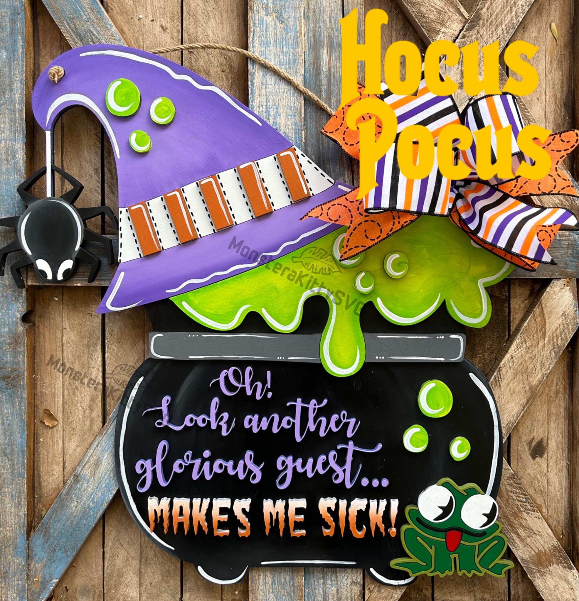 Hocus Pocus Inspired Sign SVG and PNG File Makes Me Sick - Etsy