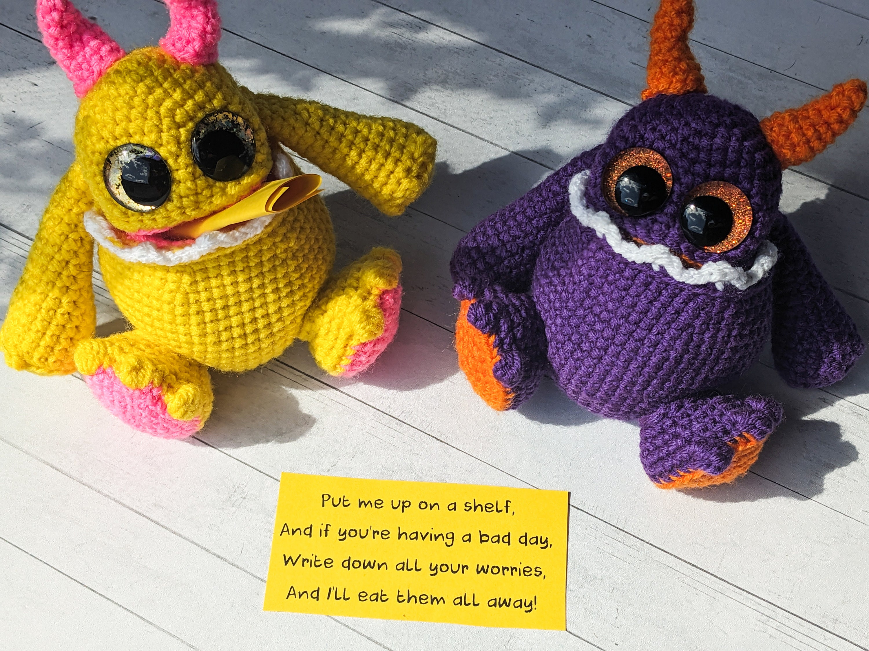 Customizable Stuffed Monster Stuffed Monster Dolls Anxiety - Etsy