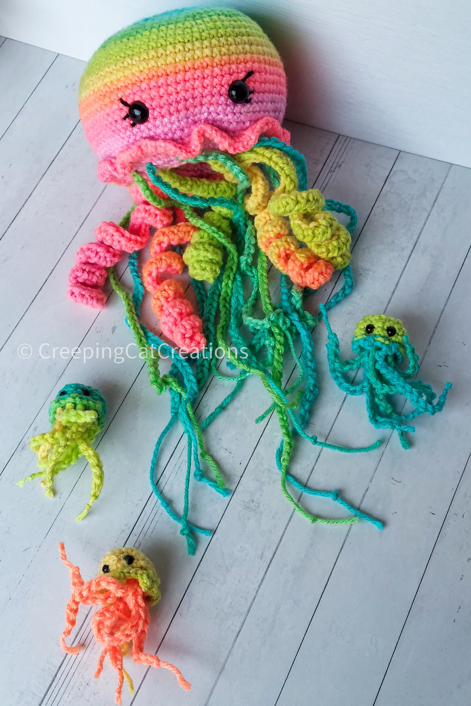 Jellyfish Plush, Jellyfish Plushie, Jellyfish Stuffed Animal, Amigurumi ...