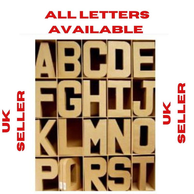 Paper Mache Letters - Etsy