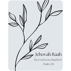 Jehovah Raah- Hebrew Names of God- - Neutral Series-- Bible Verse ...