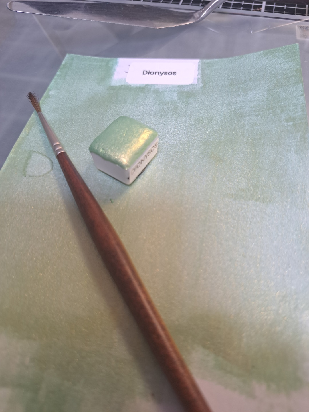 DIONYSOS Handmade Shiny Mica Watercolor Half Pan - Etsy