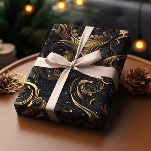 Abstract Luxury Gift Wrap, Unique Wrapping Paper, Premium Paper for ...
