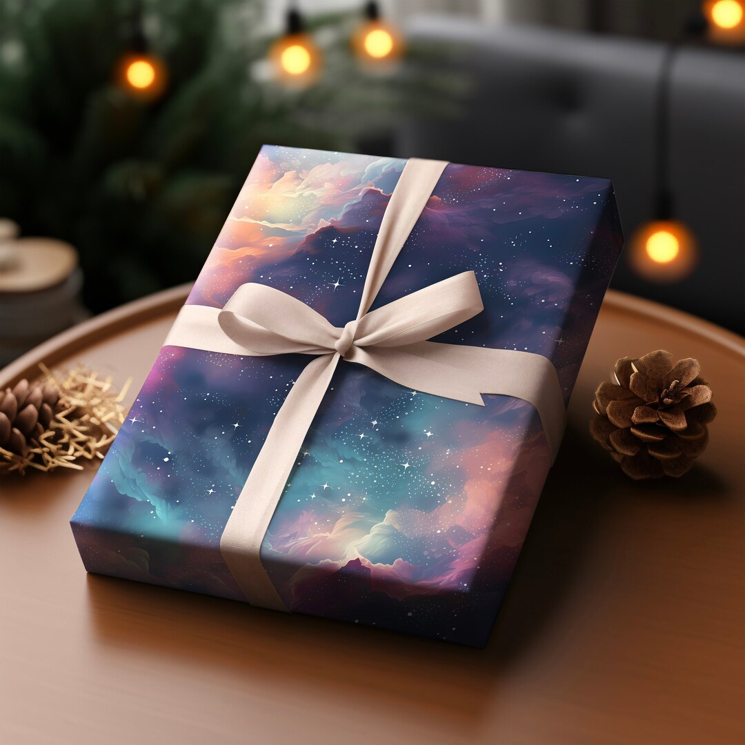 Cosmic Galaxy Gift Wrap, Unique Wrapping Paper, Premium Paper for ...
