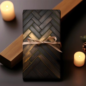 Luxury Timber Gift Wrapping Paper Christmas Birthday | Elegant Luxury ...
