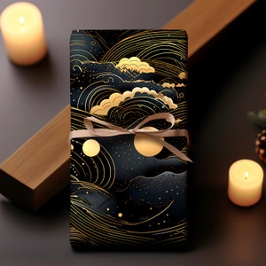 Dreamy Gold Gift Wrap, Unique Wrapping Paper, Premium Paper for ...