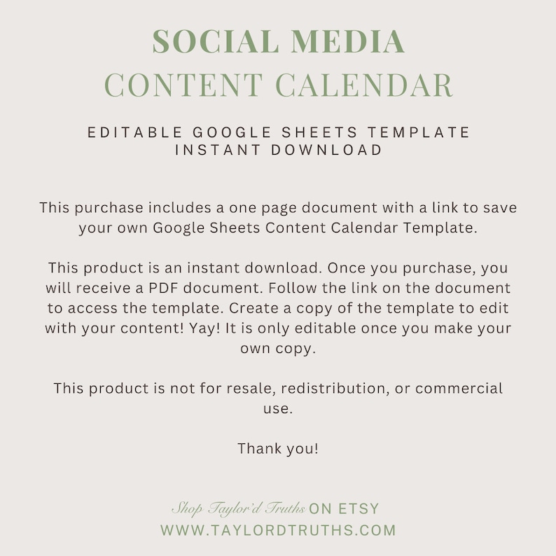 Social Media Content Planner, Google Sheets Spreadsheet, Editable ...