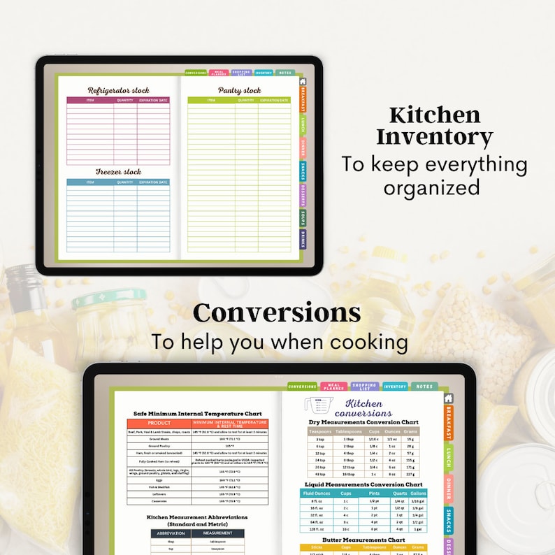 Digital Recipe & Meal Planner, Digital Recipe Book, Digital Meal ...
