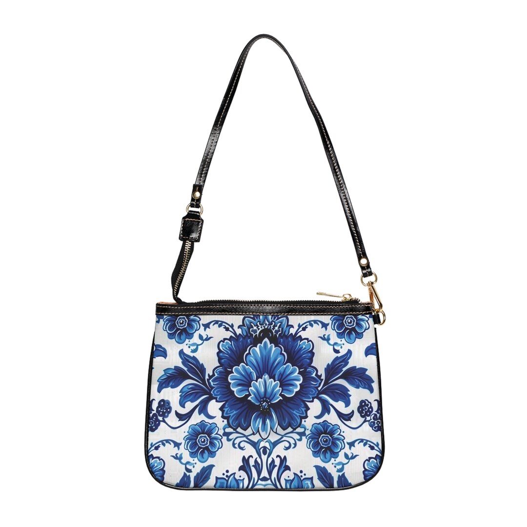 Blue Floral Porcelain Pattern Shoulder Bag: Designer Style - Etsy