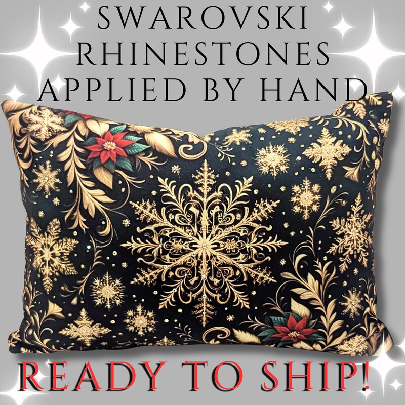 Rhinestone Pillows - Etsy