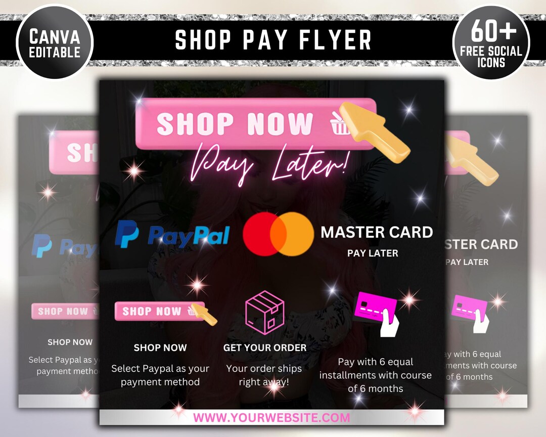 Shop Now Pay Later Flyer, Slay Now, Buy Now, DIY Premade Templates ...