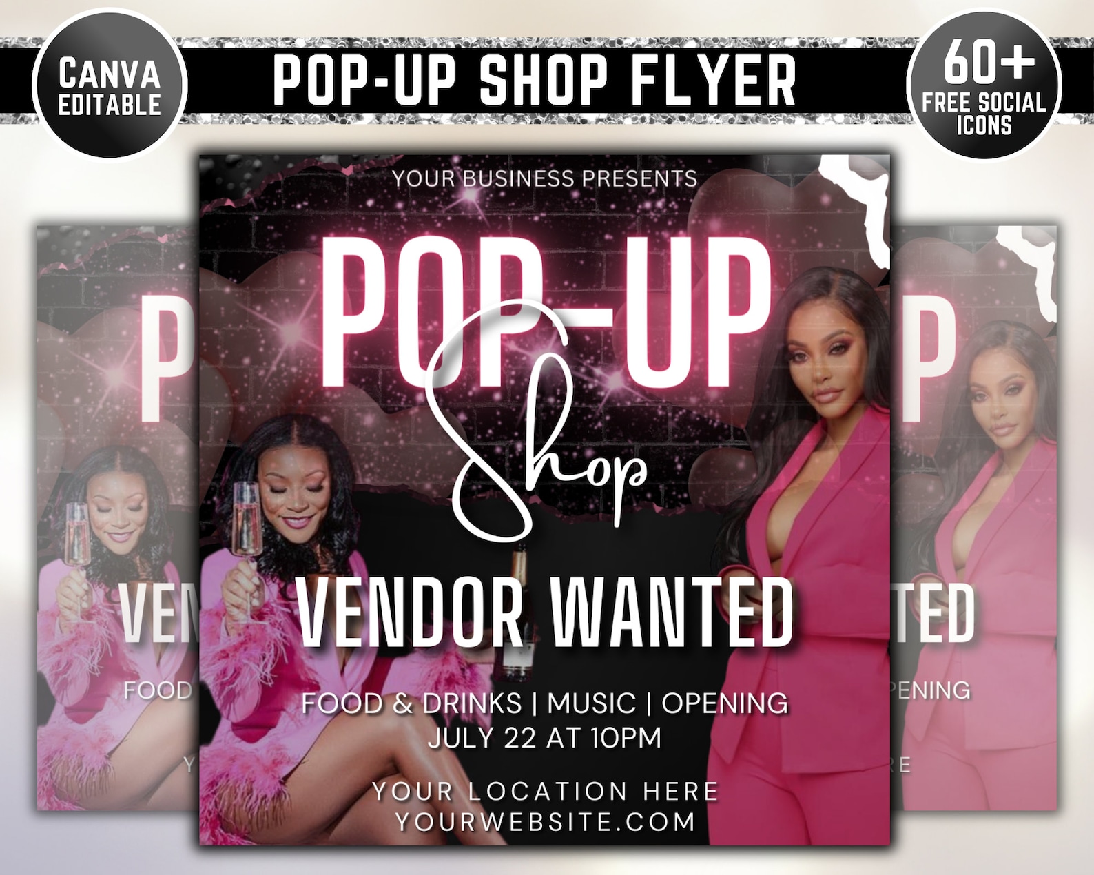 Pop up Shop Flyer, DIY Pop up Shop Flyer, Pop up Shop Template ...