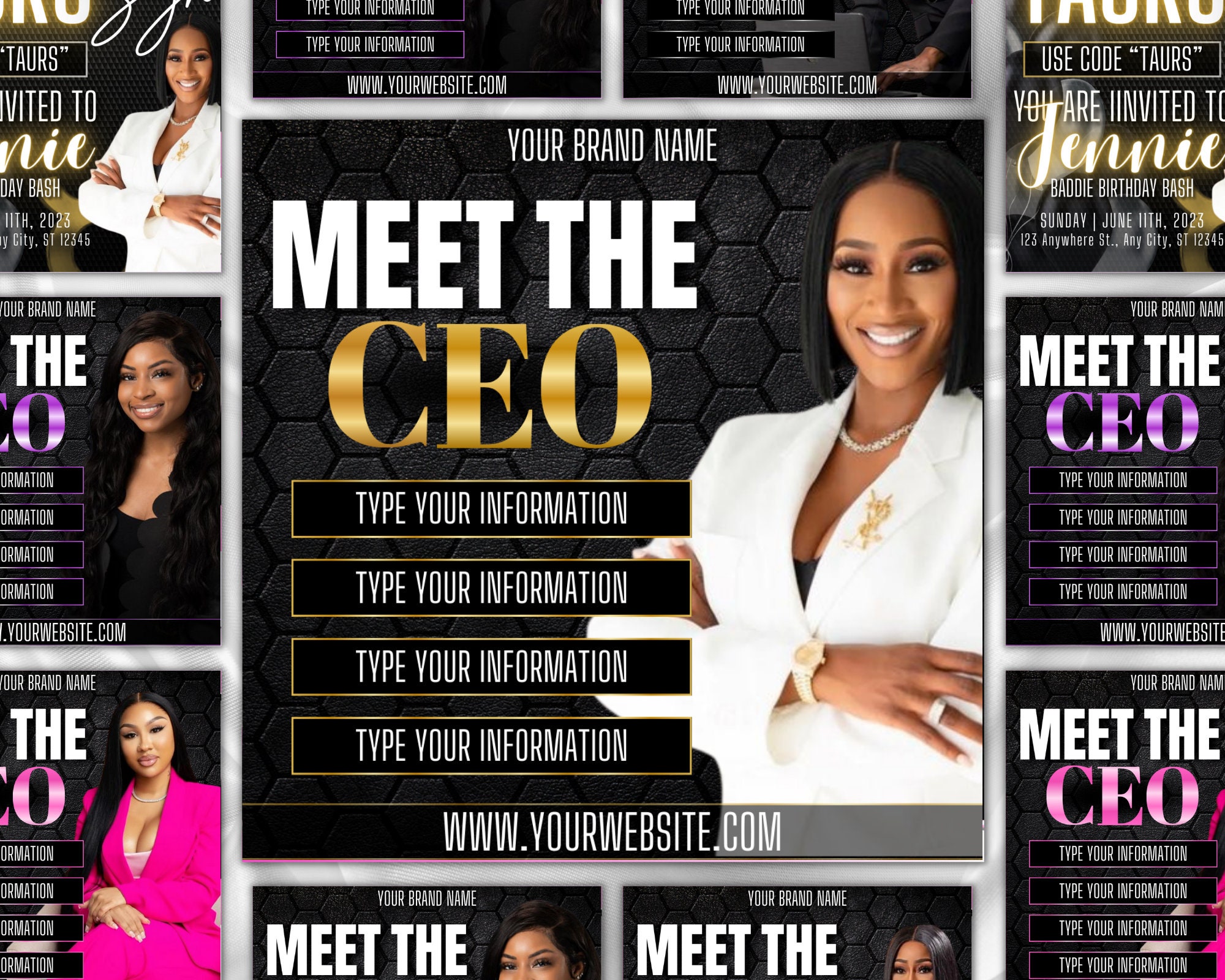 Meet the CEO Flyer, Meet the Owner Flyer, Business Flyer, Instagram Post Flyer, Boutique, Beauty ...