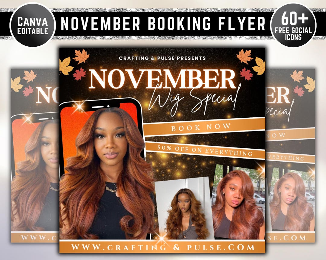 November Booking Flyer, November Bookings, November Bookings Open ...