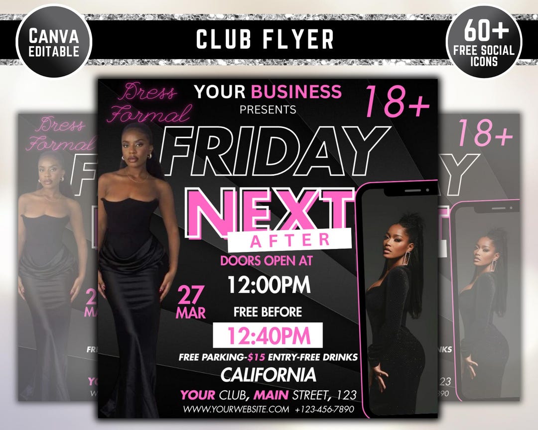 Club Flyer, Birthday Invitation, Birthday Party Invitation, Party ...