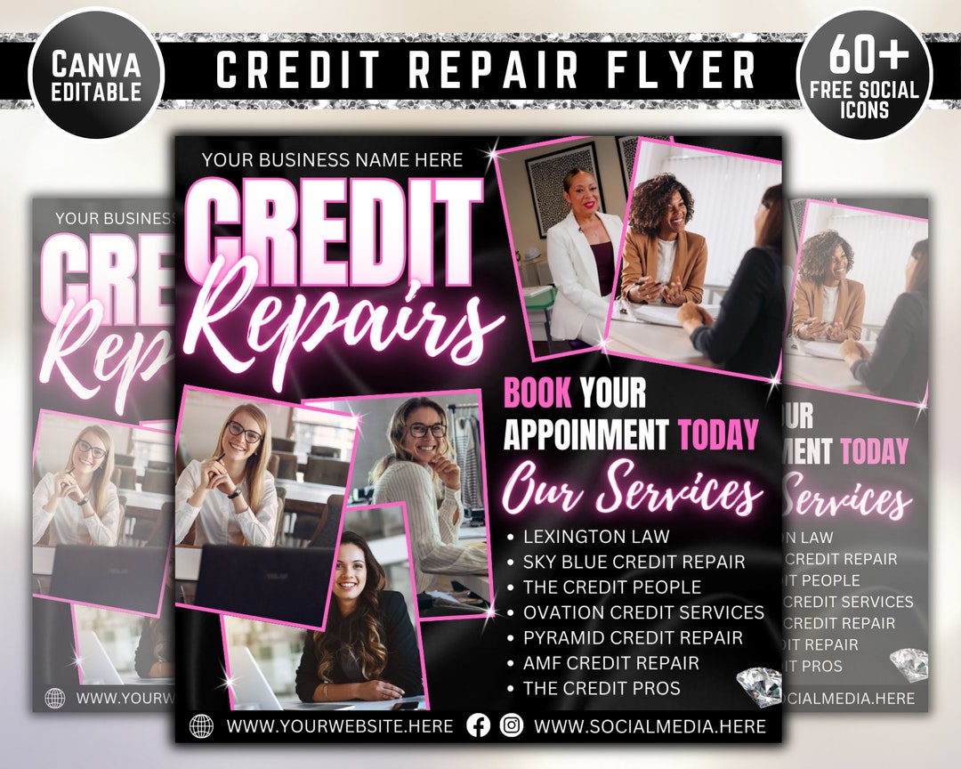 DIY Credit Repair Masterclass Flyer, Tax, Bills, Event Flyer, Business ...