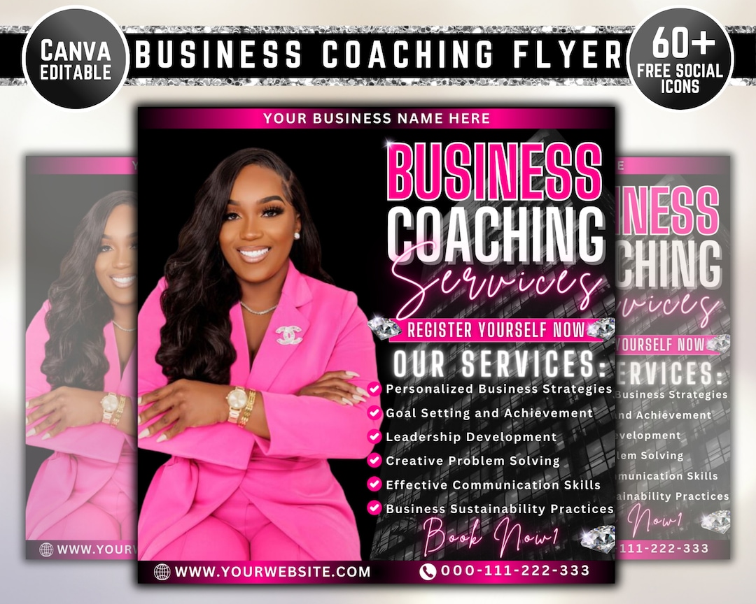 Business Coach Flyer, Business Coaching, Business Flyer, Entrepreneur ...