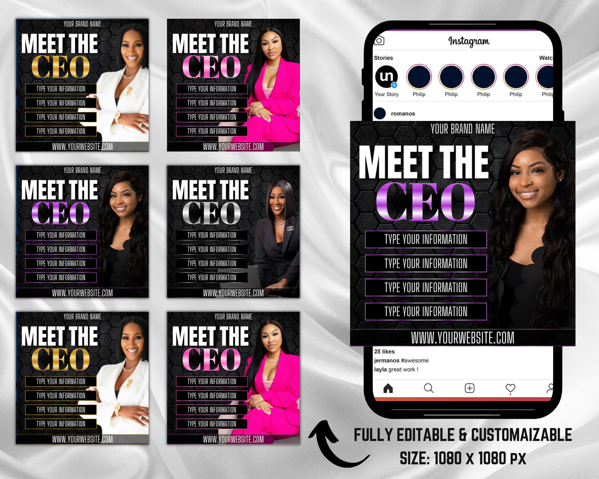 Meet the CEO Flyer, Meet the Owner Flyer, Business Flyer, Instagram ...