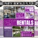 Party Rentals Flyer, Event Supplies Flyer, DIY Flyer Template Design ...
