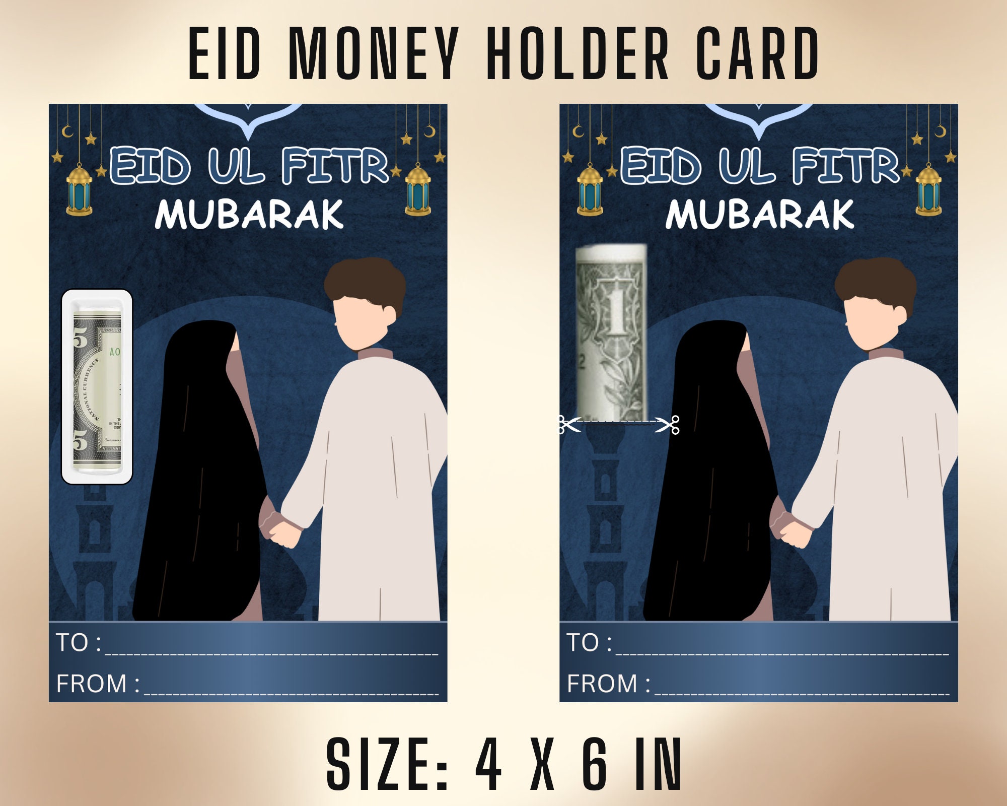 10 Eid Money Card, Different Designs, Eid Gift for Kids , Eid Money ...