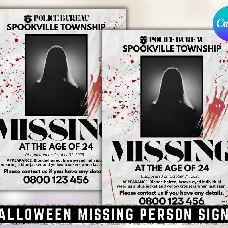 Halloween Wanted Poster - Etsy