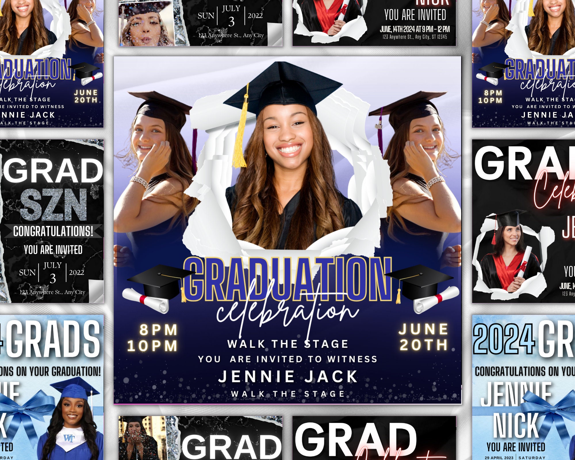 04 Class of 2024 Celebration Flyer Graduation Flyer 2024 Grad Flayer ...