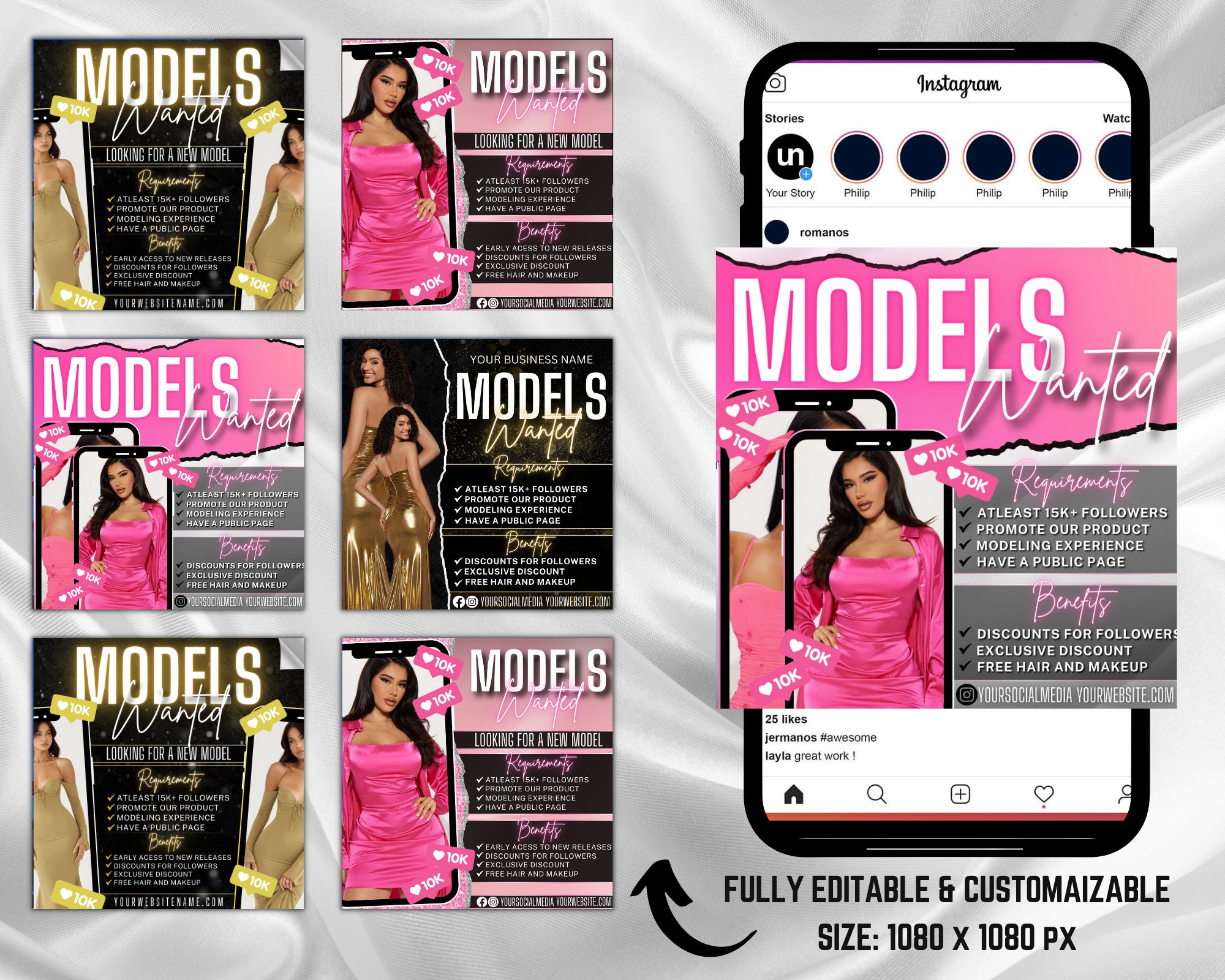 04 Models Wanted Flyer, Brand Ambassador Flyer, Models Needed Flyer ...