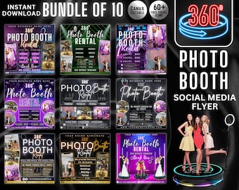 Editable 360 Photo Booth Rental Flyer | Social Media Flyer | Photo ...