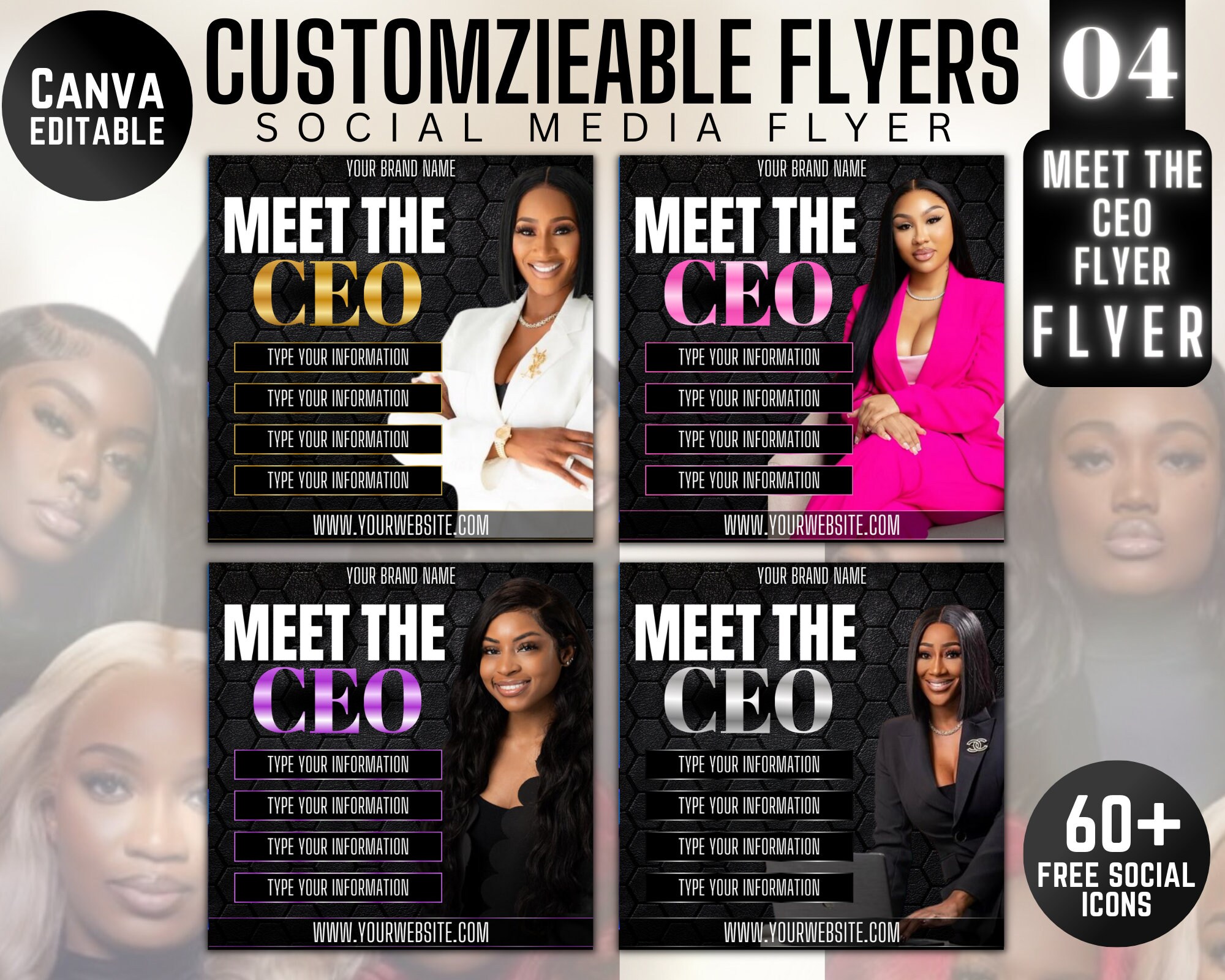 Meet the CEO Flyer, Meet the Owner Flyer, Business Flyer, Instagram ...