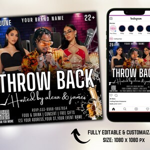 2000's Throwback Party Flyer, Old School, Hip Hop Flyer, Event - Club ...