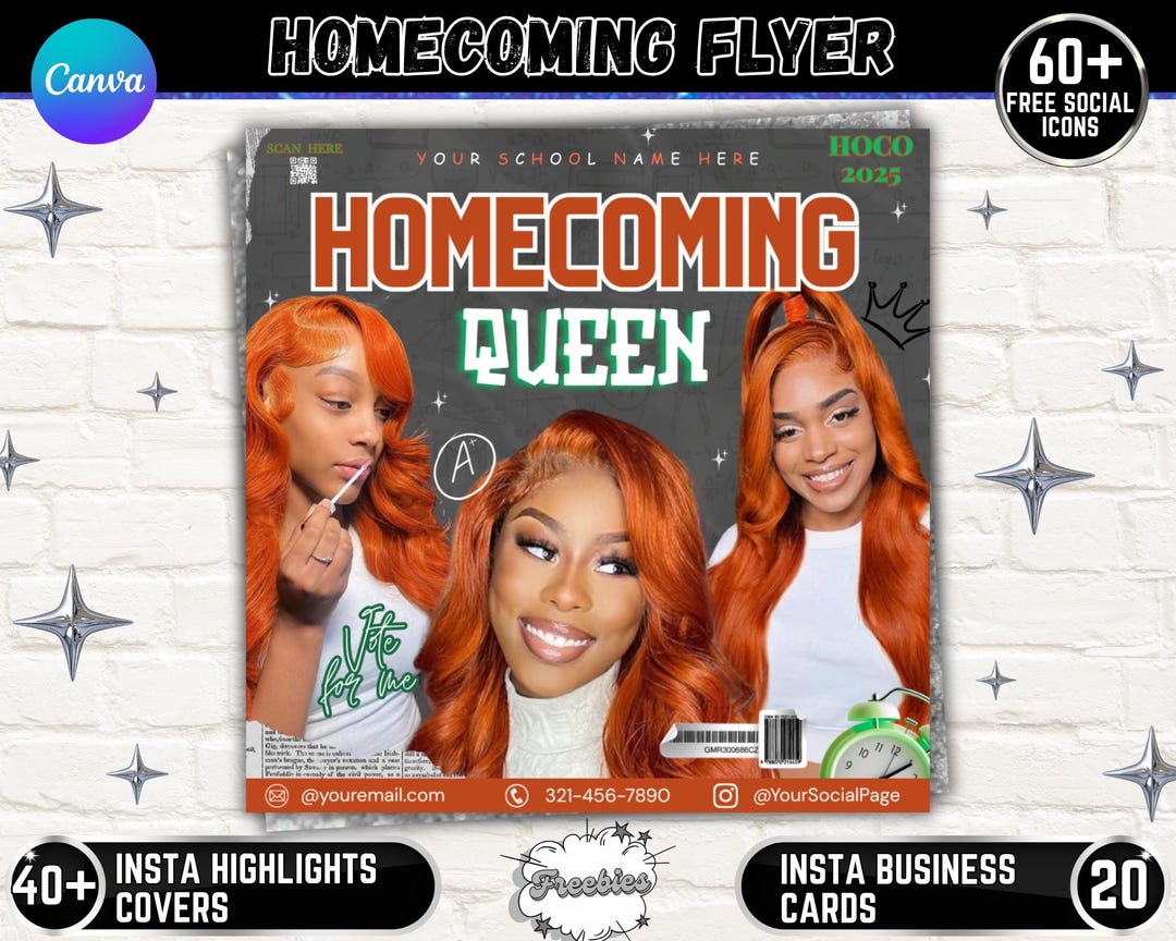 Homecoming Queen Flyer , Homecoming Flyer , Homecoming Campaign Flyer ...