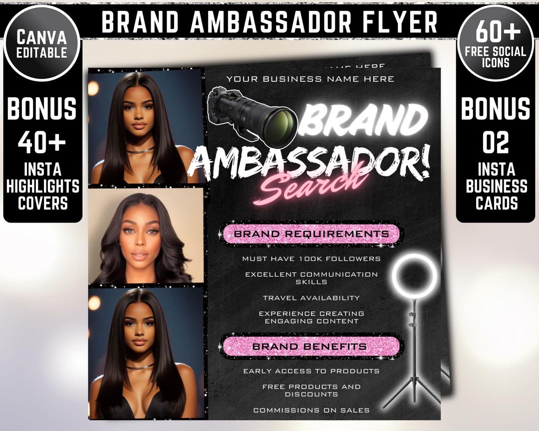 Brand Ambassador Wanted Flyer Models Wanted DIY Brand Ambassador Flyer ...