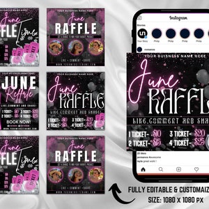 04 Raffle Flyer, DIY Flyer Design Template, Giveaway Flyer,raffle ...
