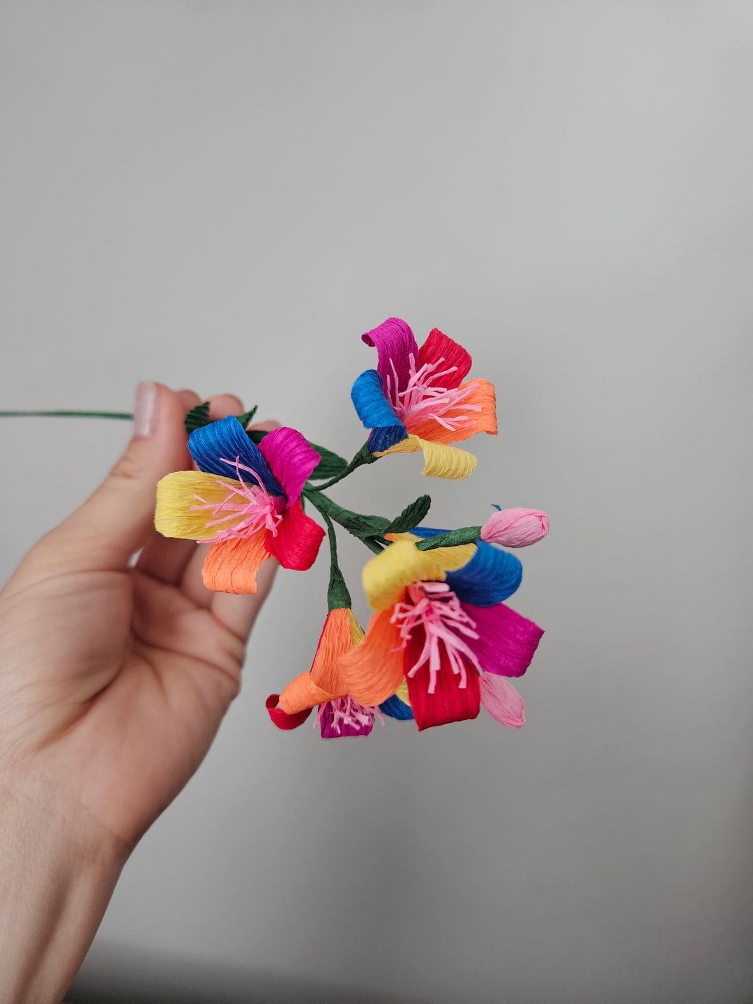 Rainbow Pride Paper Flowers, Fake Flower Bouquet, LGBTQ Decor, Gay ...