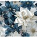 Snow White, Crystal Blue & Silver Photorealistic Winter Seamless ...