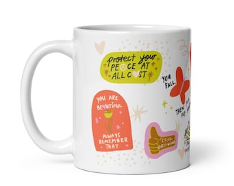 PEACE MUG Let There Be Peace on Earth Coffee Mug for Activists - Etsy